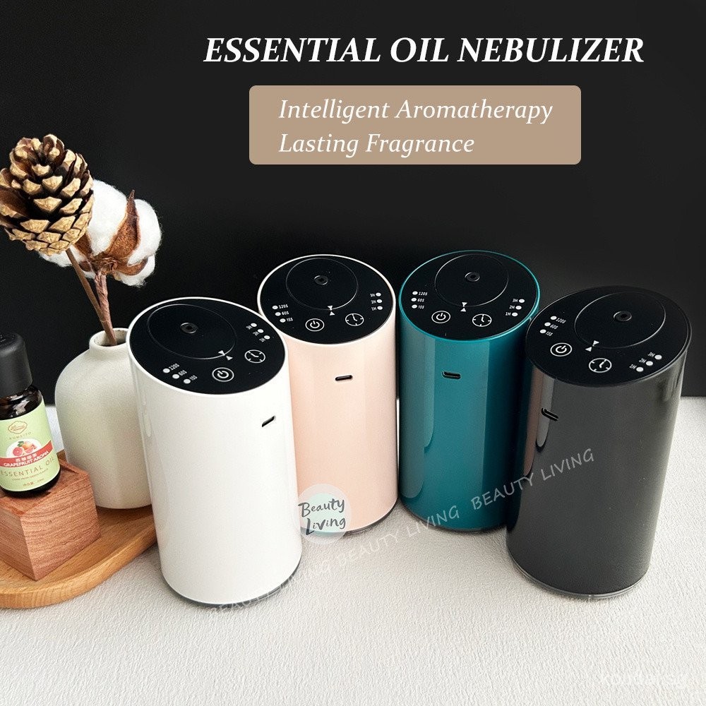 Portable Aromatherapy Diffuser Rechargeable Car Essential oil Nebulizer ...