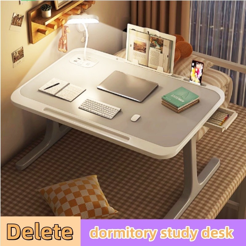 Household lazy folding small table laptop table student dormitory ...