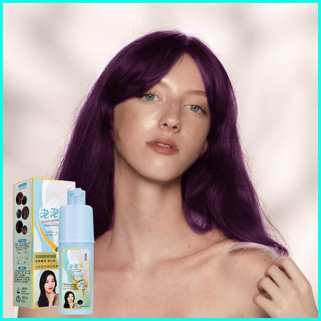 Grey Hair Color Shampoo 230ml Mild Coloring Natural Shampoo with Lather ...