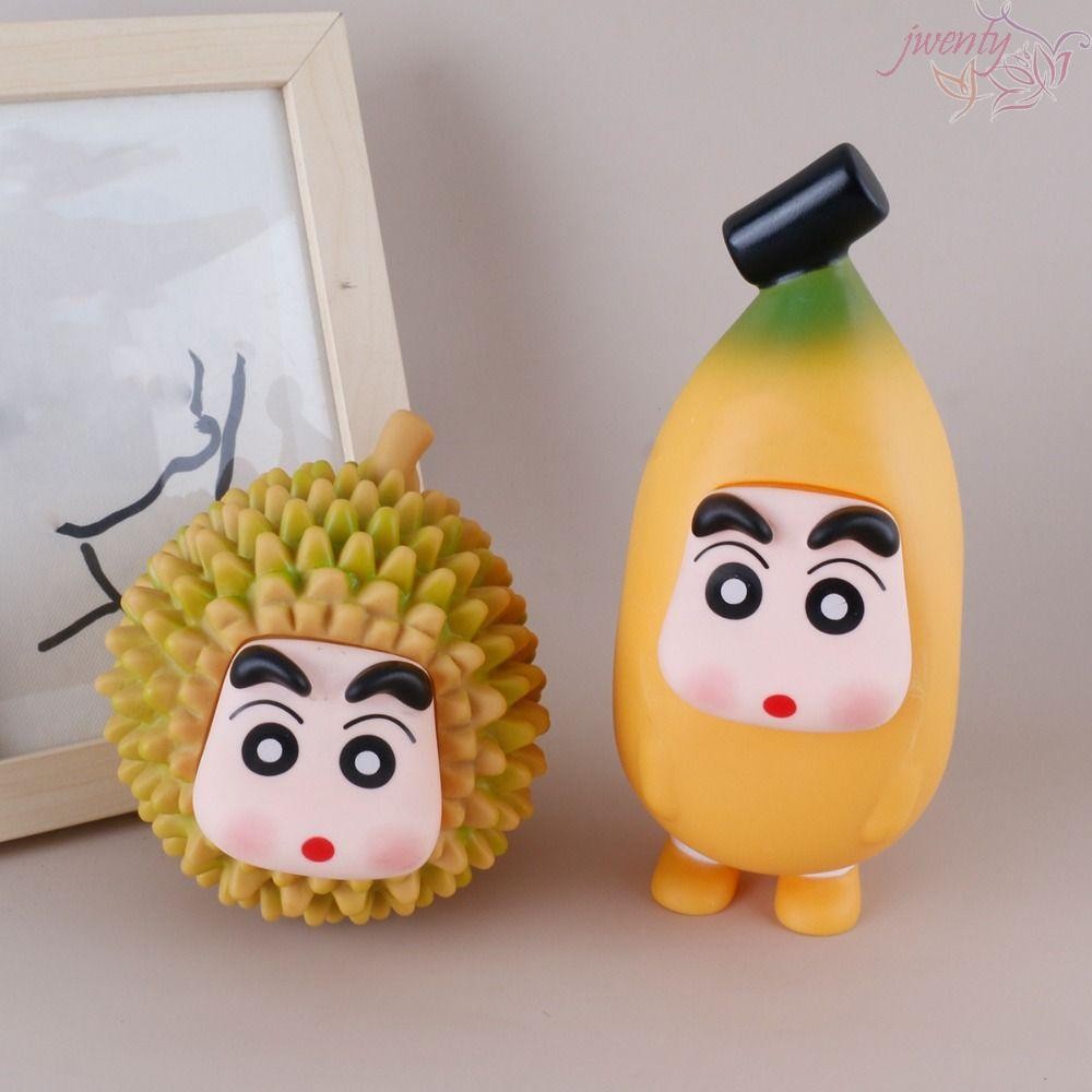 JWENTY Fruit Crayon Shin-chan Piggy Bank, Durian Banana Crayon Shin ...