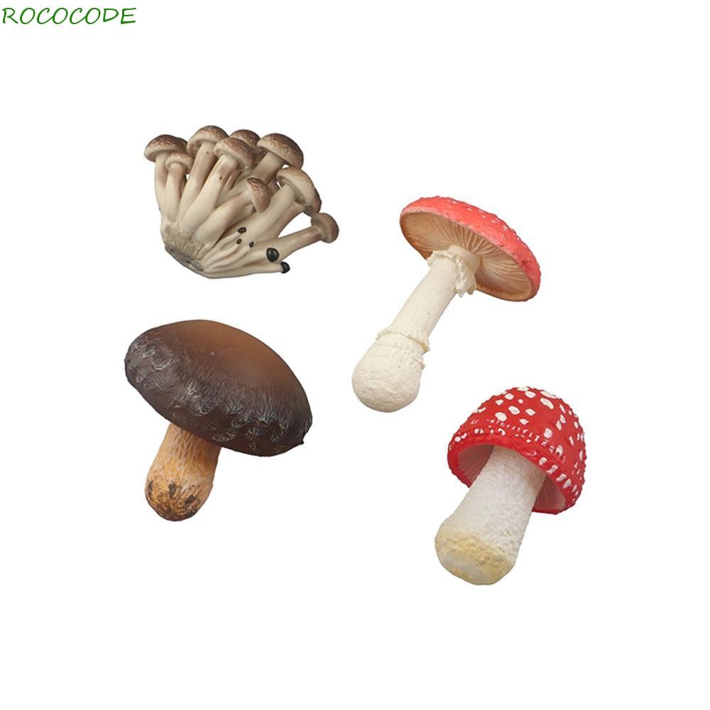 ROCOCODE Fungus Figurines, Vegetable Model Matsutake Oyste Simulation ...