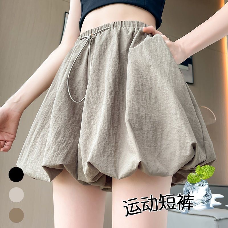 Thin French Style Puffy Bud Bloomers Women's Summer Hot Design High ...