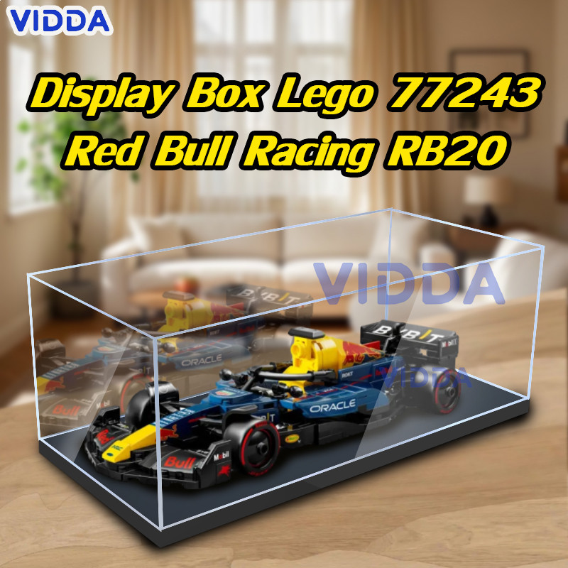 Transparent Storage Box Acrylic Display Box For Lego 77243 Red Bull ...