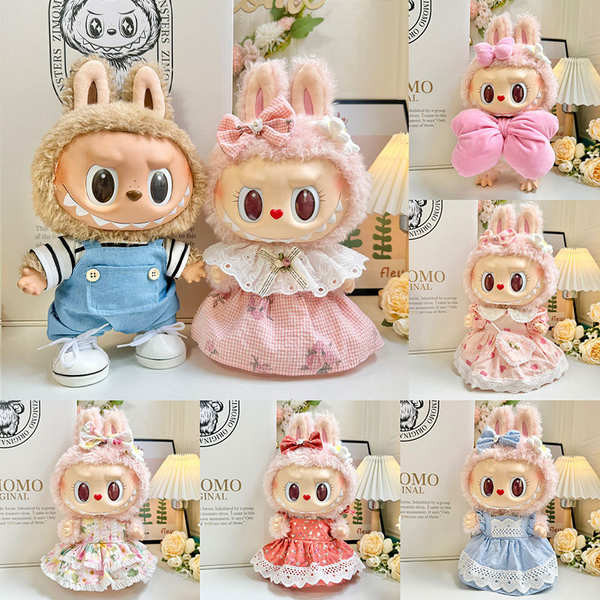 labubu v2 clothes labubu accessories 38cm Labubu Vinyl Plush Doll ...