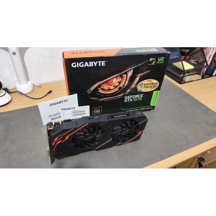 [SECOND] Vga/gpu Gigabyte GTX 1070 Windforce OC 8GB CONDITION LIKE NEW ...