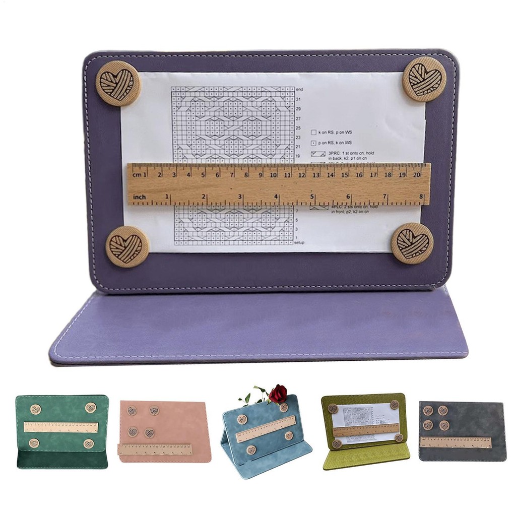 Knitting Pattern Holder Collapsible Easy To Fix Magnetic Crochet Chart ...