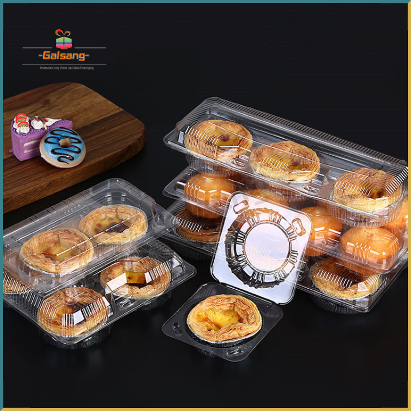 [50/100pcs] Disposable Transparent Egg Tart Blister Box Packaging / Egg ...