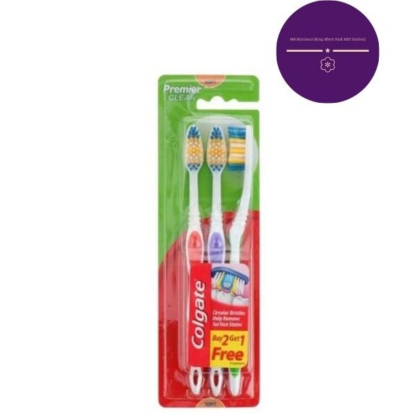 Colgate Premier Clean Toothbrush Medium 3pcs | Shopee Singapore