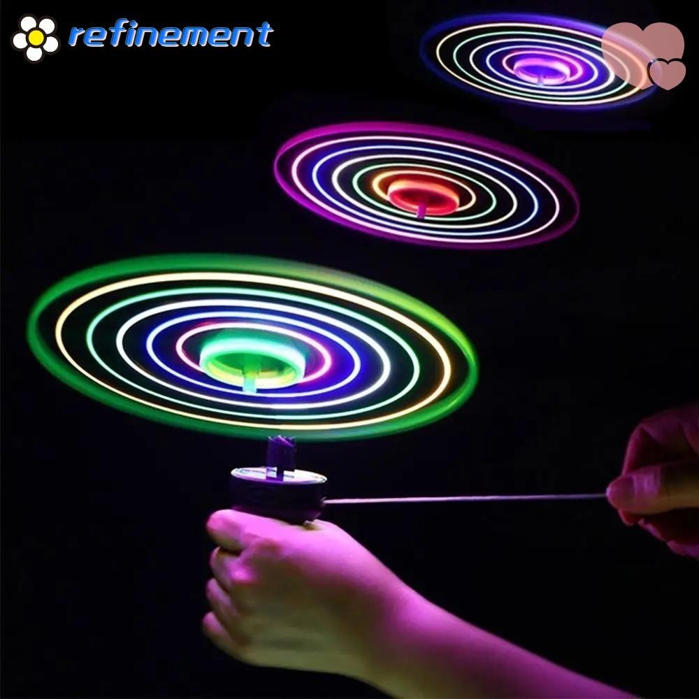 REFINEMENT Propeller Toys, Hand-push Sports Toy Pull String Flying Toy ...