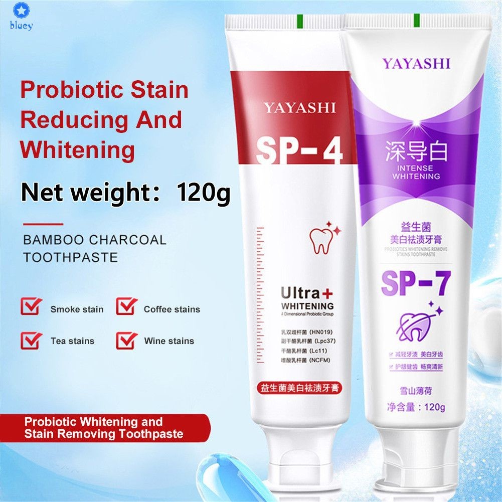 Probiotic Whitening Toothpaste 120g Fresh Breath Sp-7/sp4 Tooth Stains Removal Teeth Enzyme ...