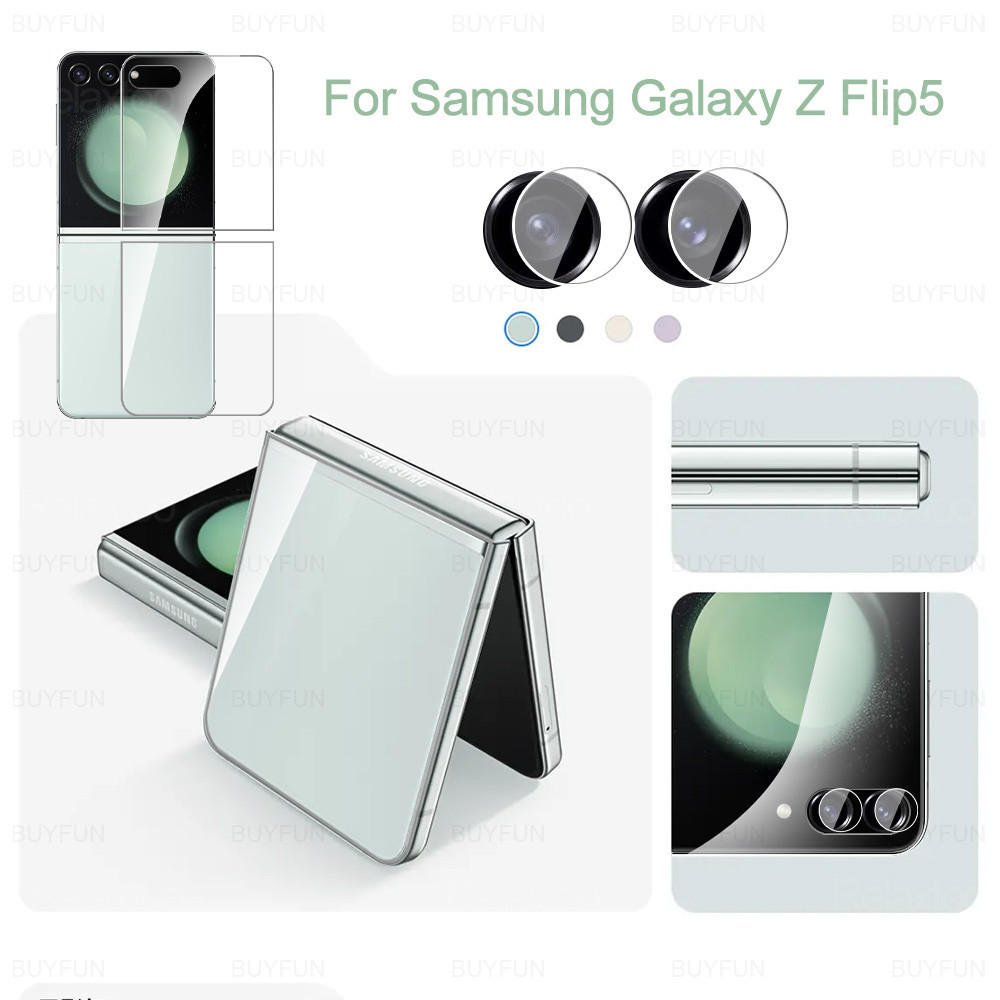 For Samsung Galaxy Z Flip 6 2024 Back Rear Tempered Glass Screen ...