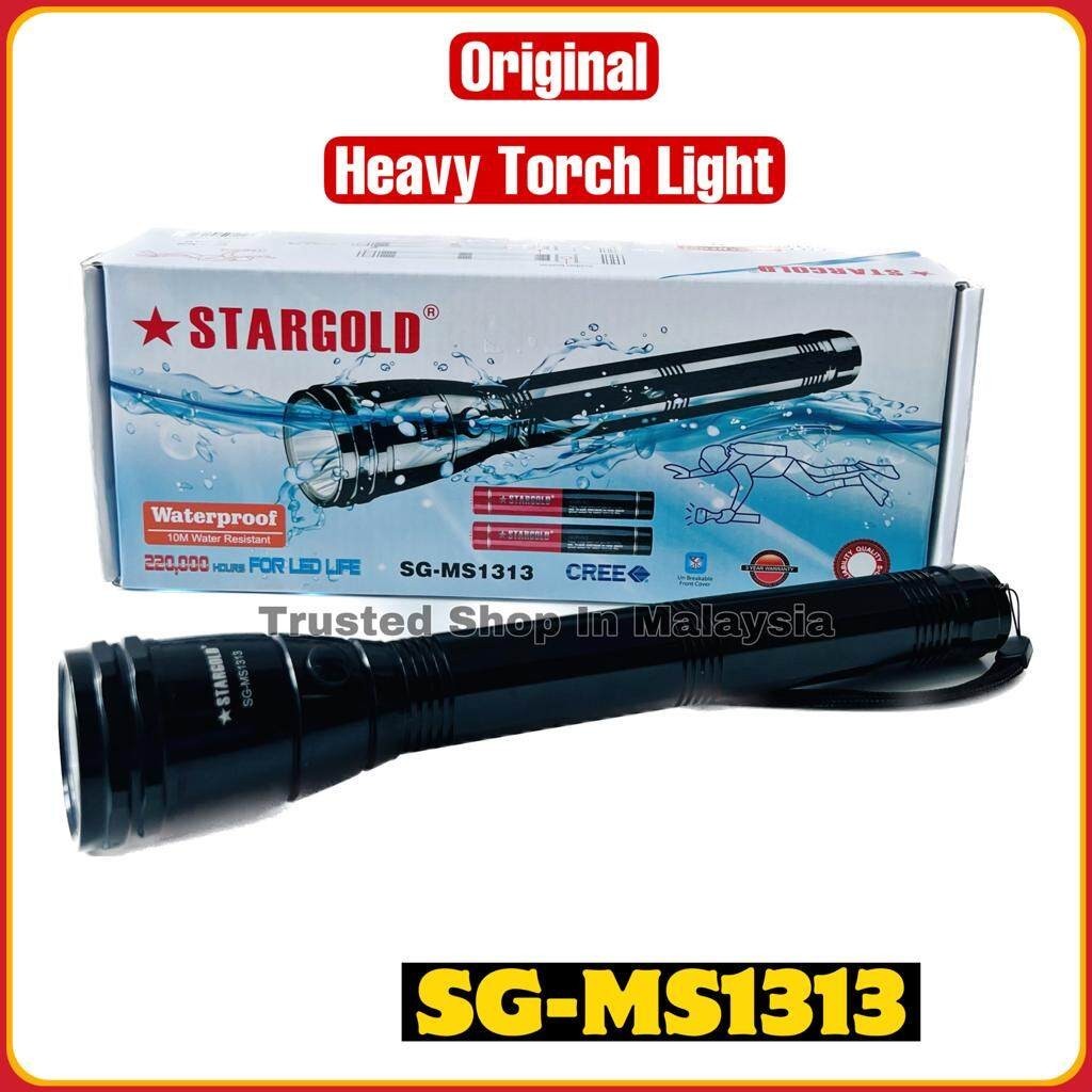 Torch Light Stargold SG-MS1313 Water Resistant Led Heavy Duty Torch ...