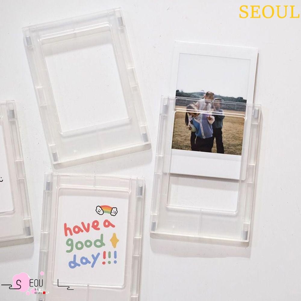 SEOUL Photo Frame, Transparent Mini Magnetic Picture Frames, Portable ...