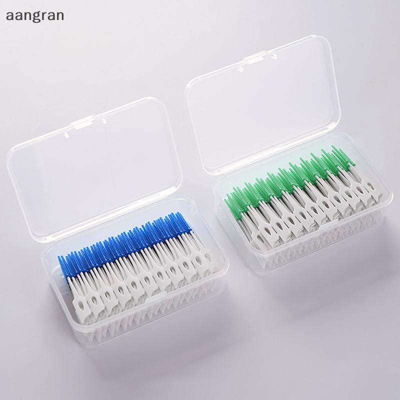 AAN 150Pcs/box Dental Floss Stick Tooth Cleaning Interdental Brush ...