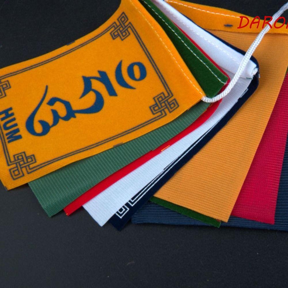 DARON 10pcs/string Colorful Prayer Flags, Five Colors Mini Buddhist ...
