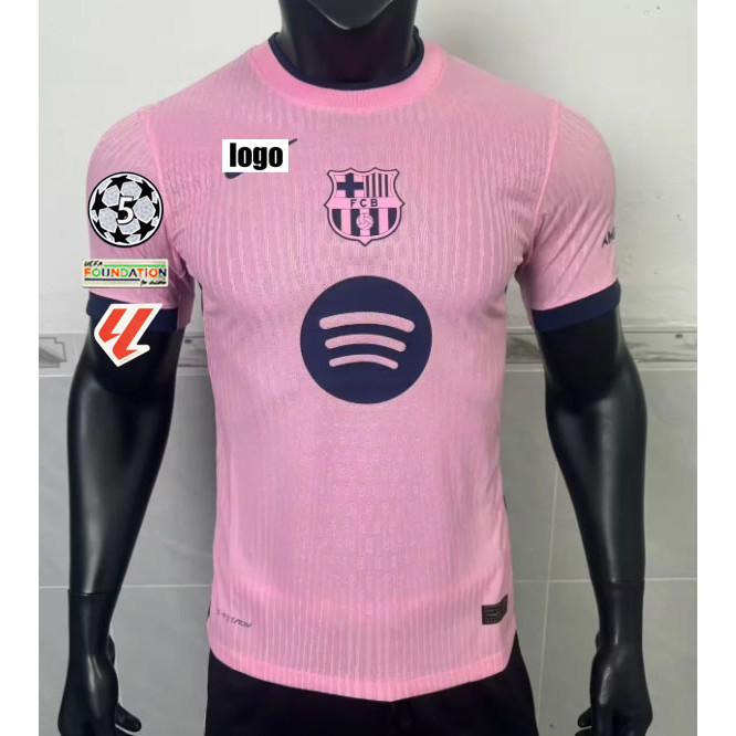25 26 Barcelona Barca pink player Issue LAMINE YAMAL PEDRI LEWANDOWSKI ...