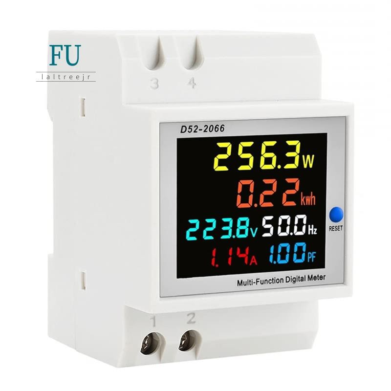 Digital Single Phase Energy Meter Tester Power Usage Monitor AC110V 40V ...