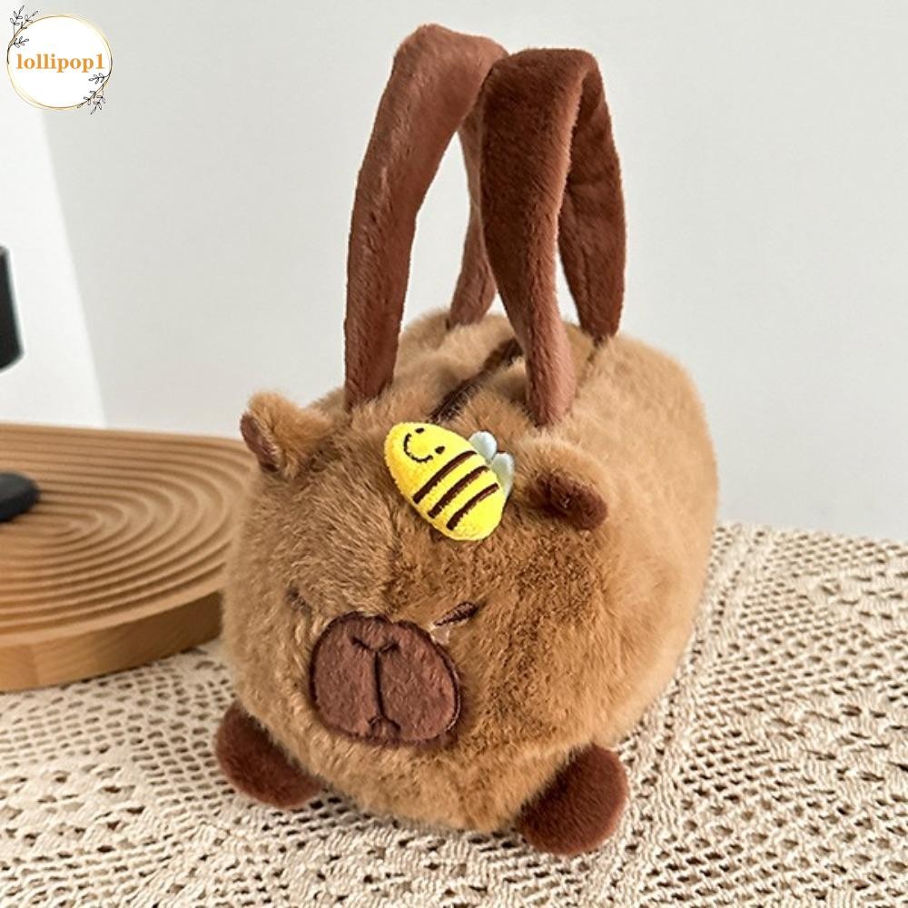 LOLLIPOP1 Capybara Crossbody Bag, Flower Animal Capybara Plush Shoulder ...