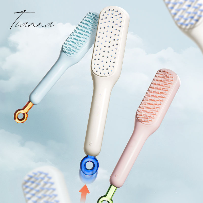 Retractable Magic Comb Hair Cleaning No Hair Damage Anti-Static ...