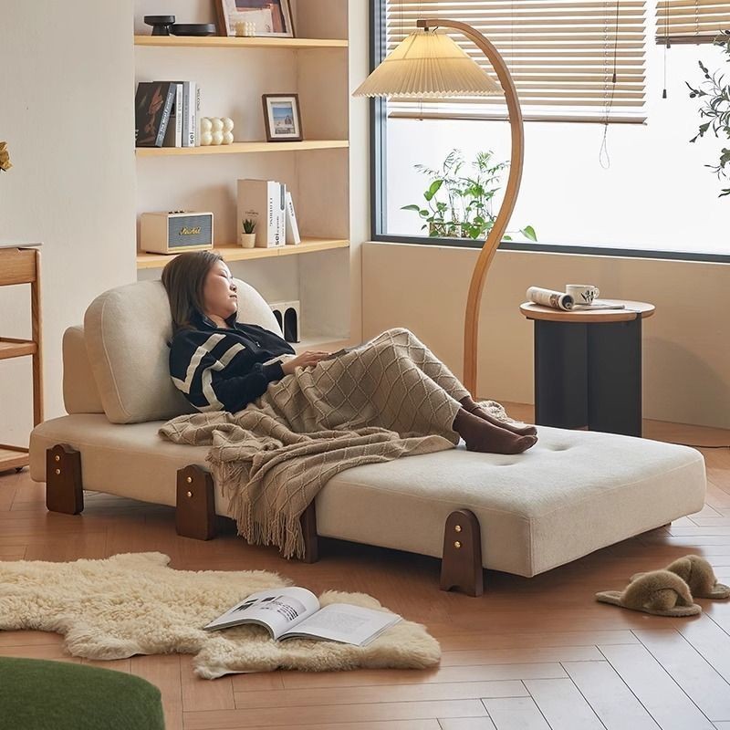 Lazy Sofa Tofu Block Living Room Single Sofa Bed Dual-purpose Tatami ...
