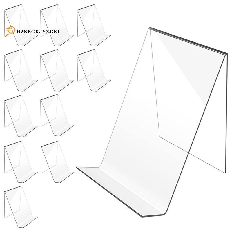 12 Pack Book Stand,Clear Book Display Easel Transparent Acrylic for ...