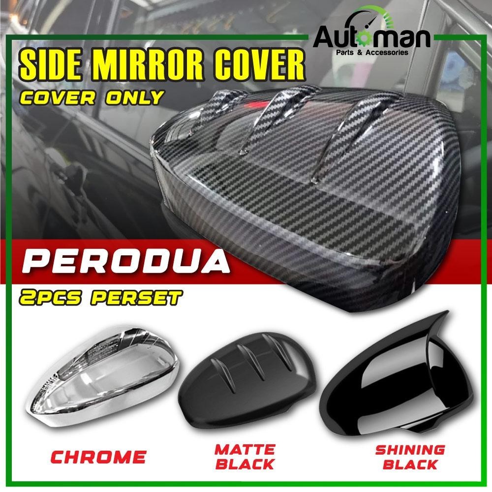 Side Mirror Cover Carbon Perodua Axia Aruz Bezza Myvi Carbon fiber ...