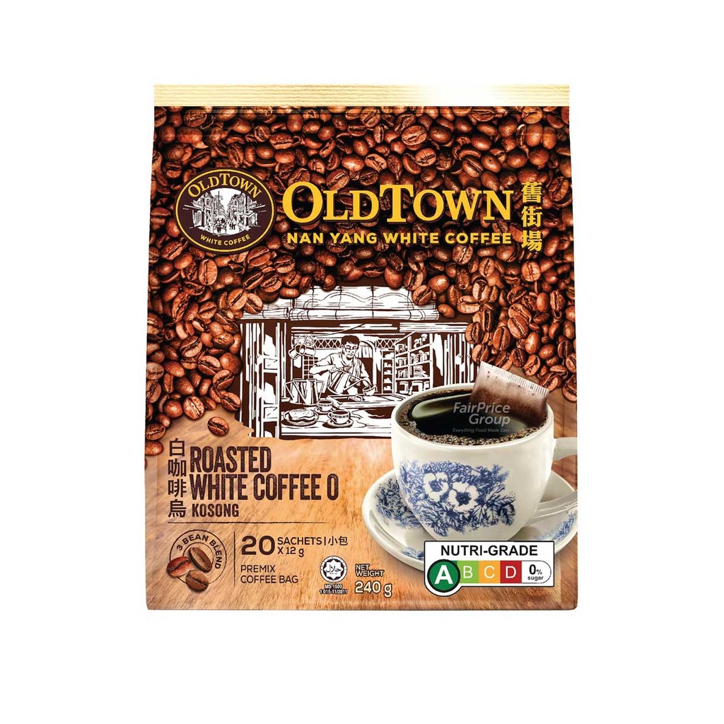 OLDTOWN NANYANG ROASTED 2IN1 WHTE COFFEE 20SX30G | Shopee Singapore
