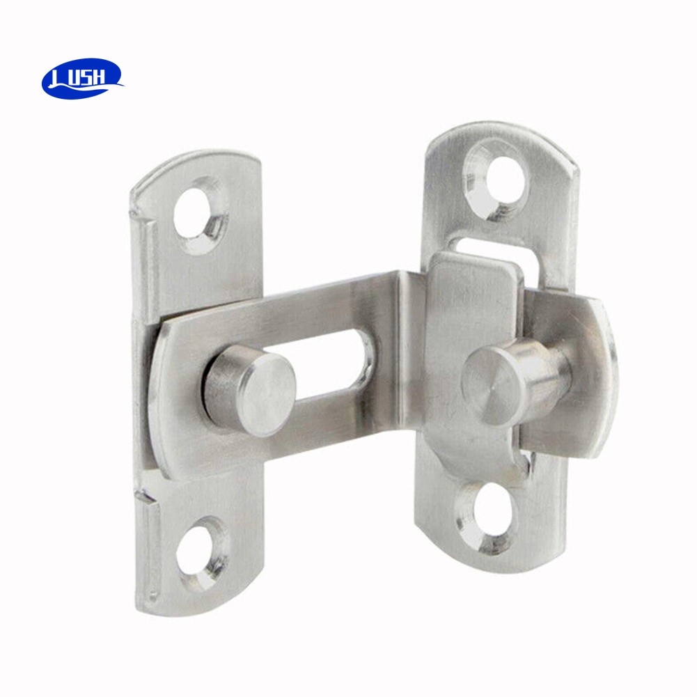 3 Inch 90 Degree Right Angle Door Latch Buckle Hasp Sliding Lock Bolt ...