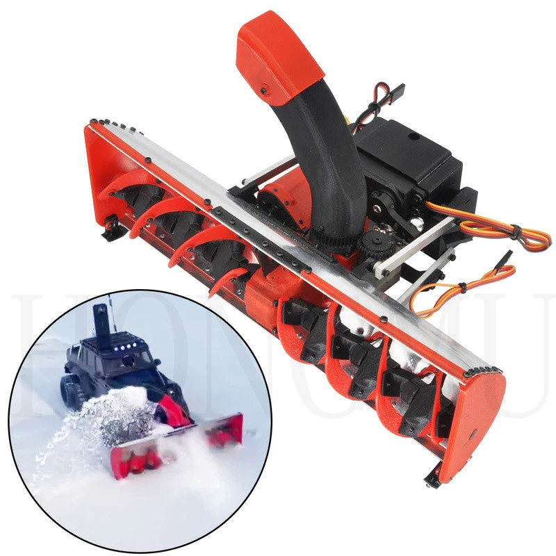 RC Electric Snow Plow Turbine Snowblower 3D Printed Metal Shovel Bucket ...