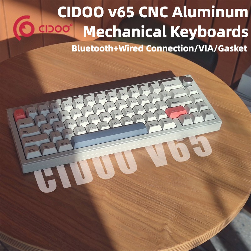 CIDOO V65 PRO V3 Custom Gasket CNC Aluminum Mechanical Keyboard ...