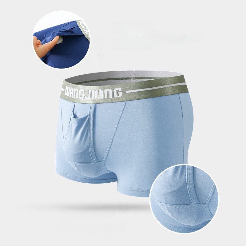 Men's Cotton Inner Crotch Separation Scrotum Holder U-Convex Bag Lift ...