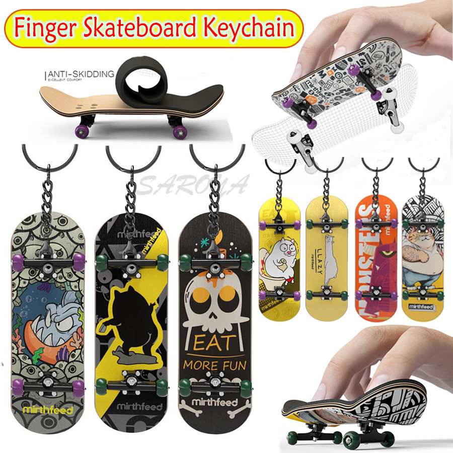Fingerboard Finger Toy Keychain Small Children's Finger Skateboard Toy ...