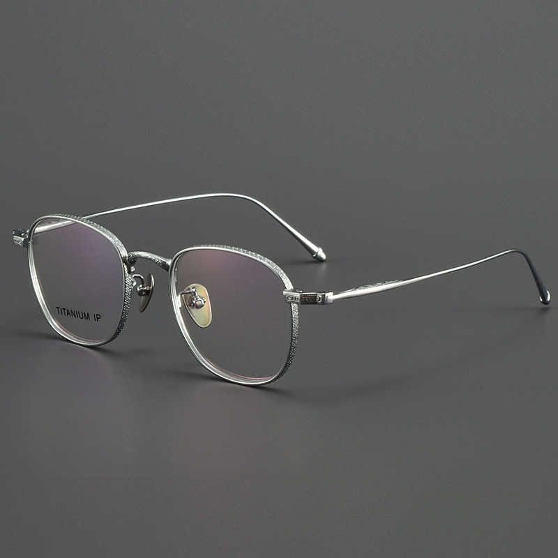 Ultra-Light Optical Glasses Frame Titanium Retro Eyeglasses Men Women ...