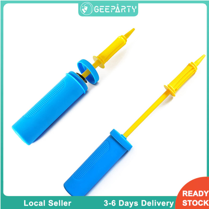 GeeParty Portable Balloon Hand Pump 2 Way Manual Belon Pam Air Inflator ...