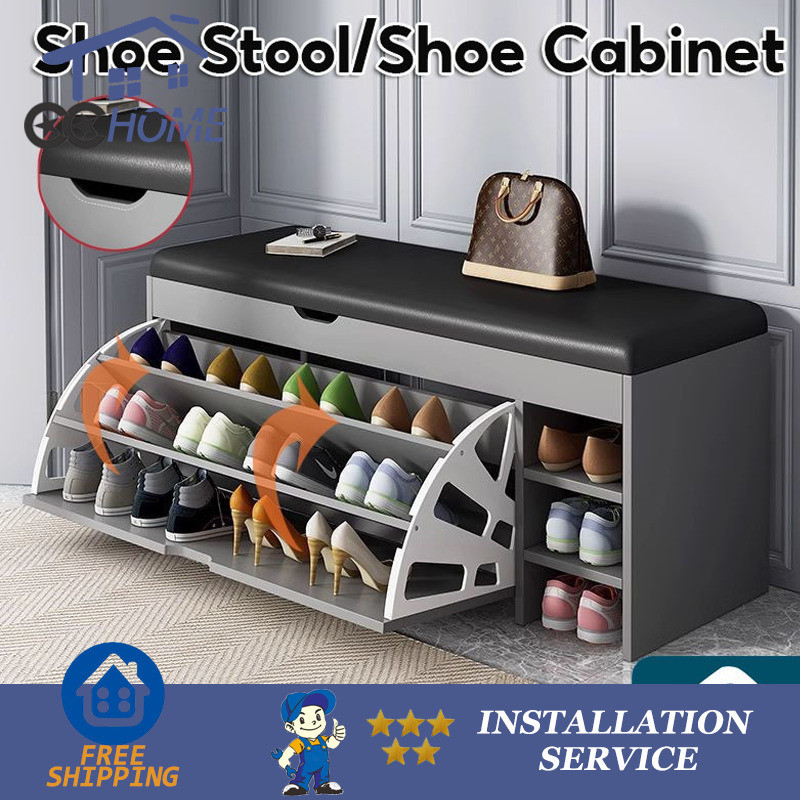 CCRHZ Shoe Rack Stool/Light Luxury Shoe Cabinet With Seat/Flip Door ...
