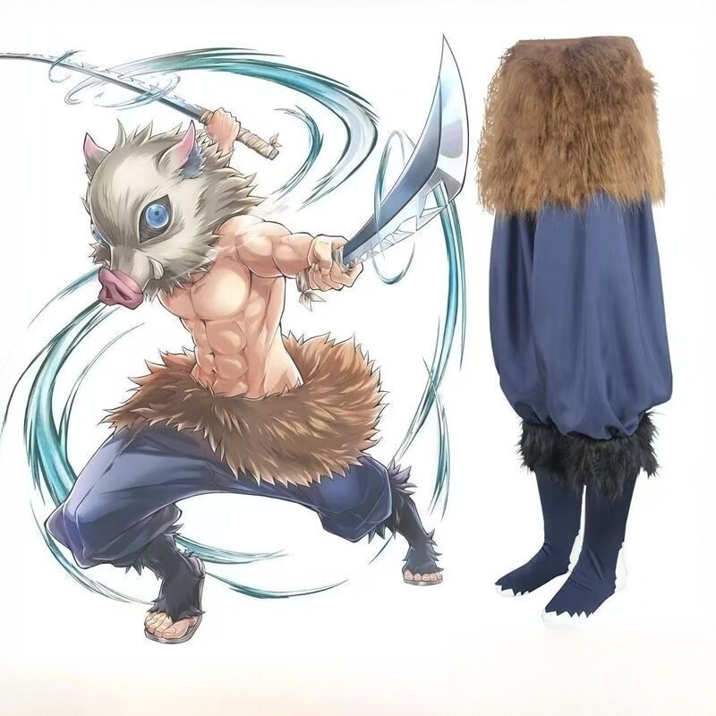 Anime Demon Slayer Cosplay Costume Hashibira Inosuke Cosplay Kimetsu No ...