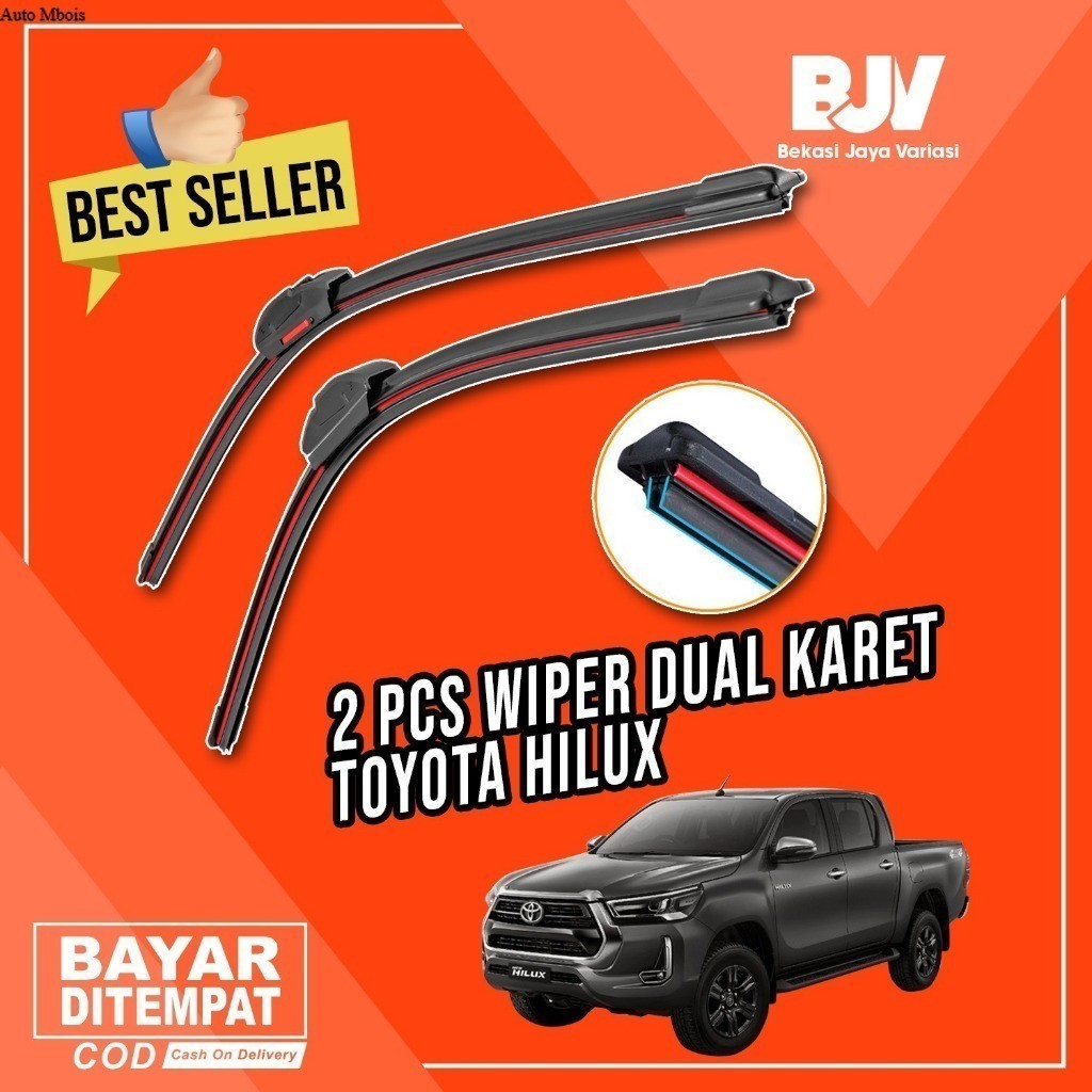 Dual Blade Car Wiper - Toyota Hilux Double Cabin - AM Universal Two ...