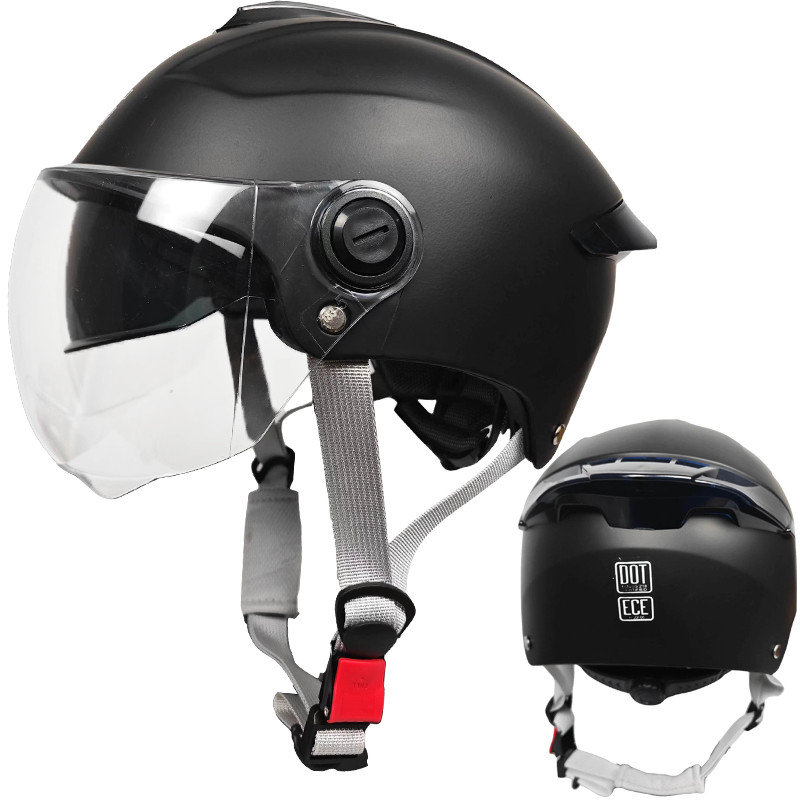 Racer Helmet Half Face Helmet Motorcycle Classic Helmet for Half Helmet ...