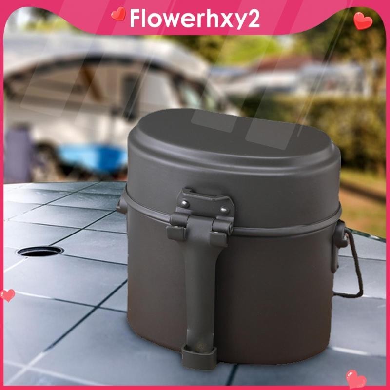 [Flowerhxy2] Food Lunch Box Bowl Mess Tin Lunch Containers for Camping ...