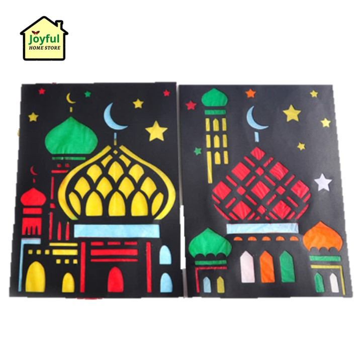 DIY Hari Raya Mosque Paper Crafts Ramadan Masjid Kraftangan Art Craft ...