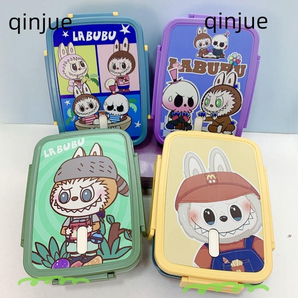 QINJUE Bento Box, Labubu Microwavable Labubu Lunch Box, Leakproof Two ...