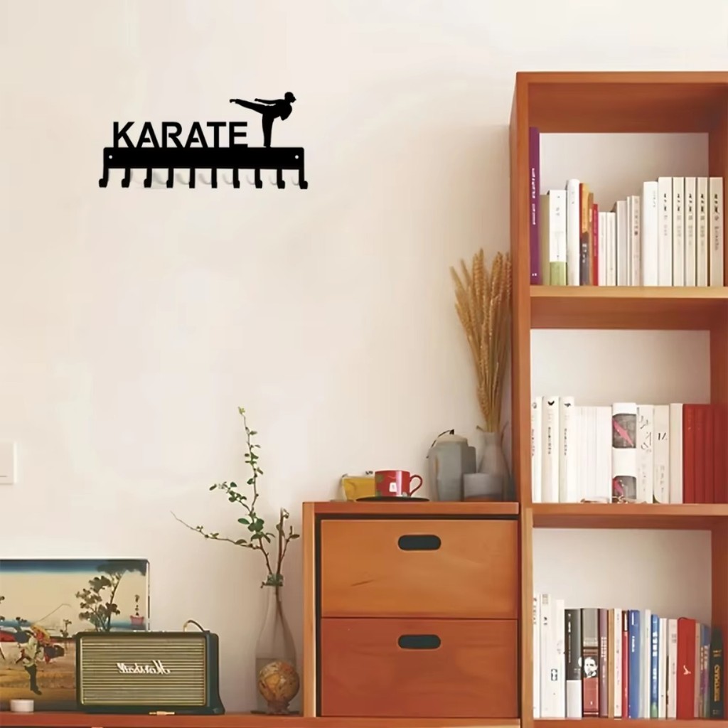 Karate Medal Hanger Belt Rack Fourteen Point Five Inches Ten Hooks ...