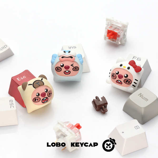 keycaps Loopy Keycap Clownfish Keycap Hello Kitty Keycap Kapibara ...
