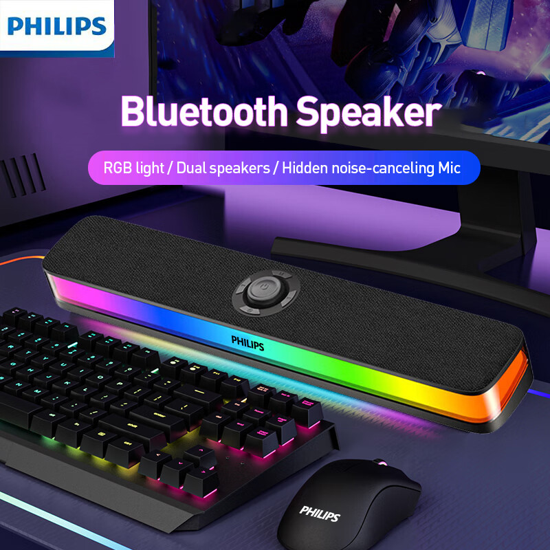 Philips Bluetooth Speaker SPA6109 with Hidden Microphone and RGB ...