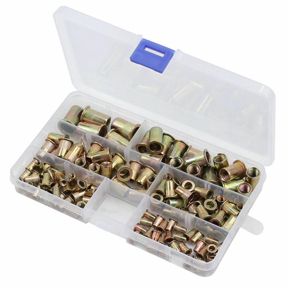 FSFO_150PCS Nut Rivet Threaded Insert Tool Kit Nutsert Riveter Hand ...