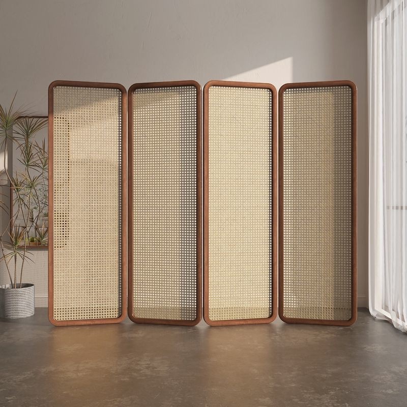New Chinese Style Screen Partition for Living Room, Solid Wood Mobile ...