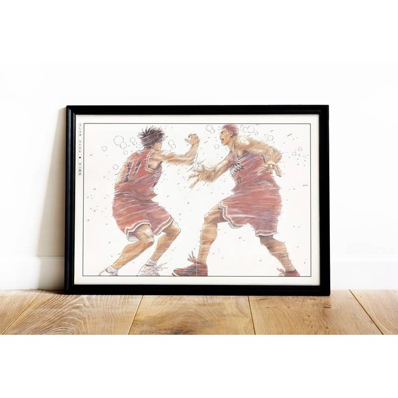 Slam Dunk Anime Poster Print, Sakuragi Hanamichi Manga Artwork ...