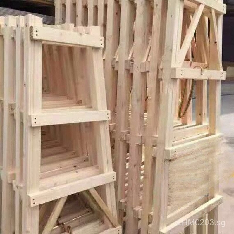 Wooden Ladder Solid Wood Carpenter Double-Sided Ladder Renovation ...