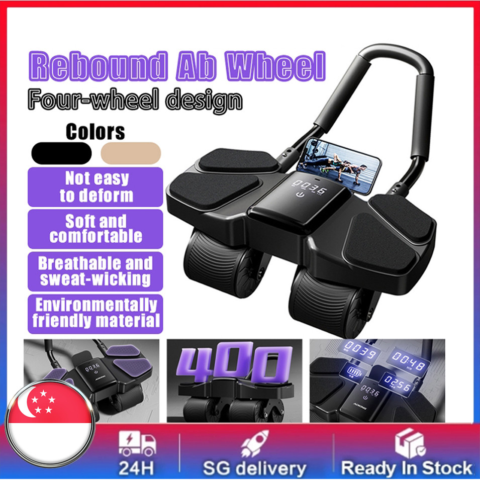 【SG STOCK】ABS Wheel Multi-functional Abdominal Wheel Automatic Rebound ...
