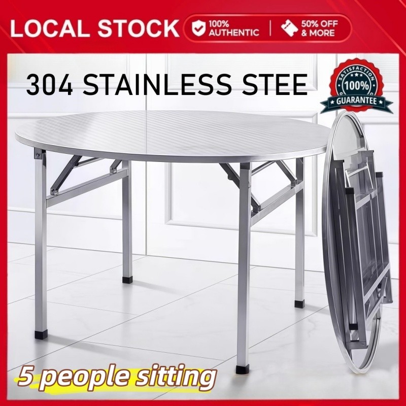 Stainless Steel Folding Table For Home Dining Table Night Market Rental ...